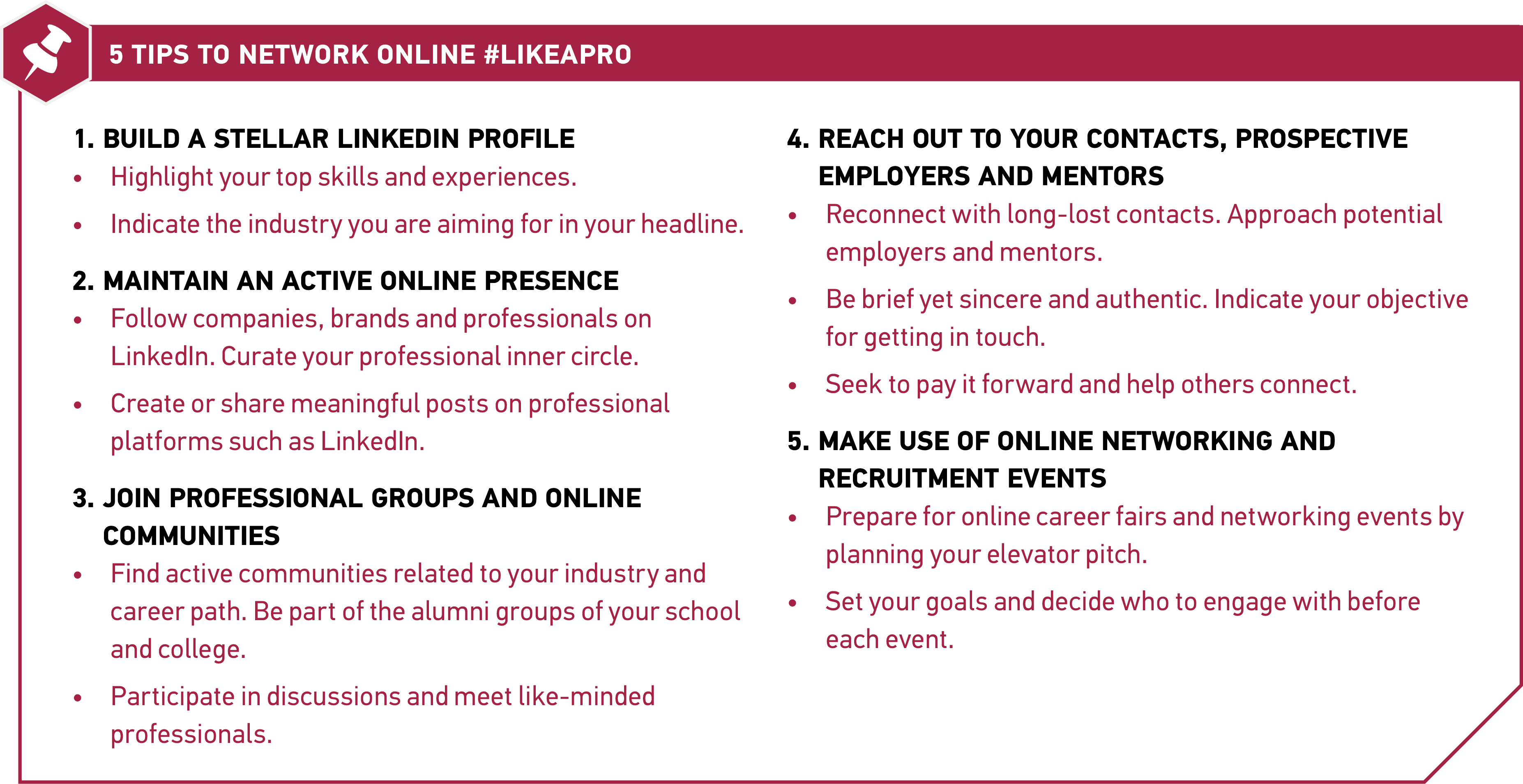 Grow Your Professional Network – NTU Career Tracks 2024