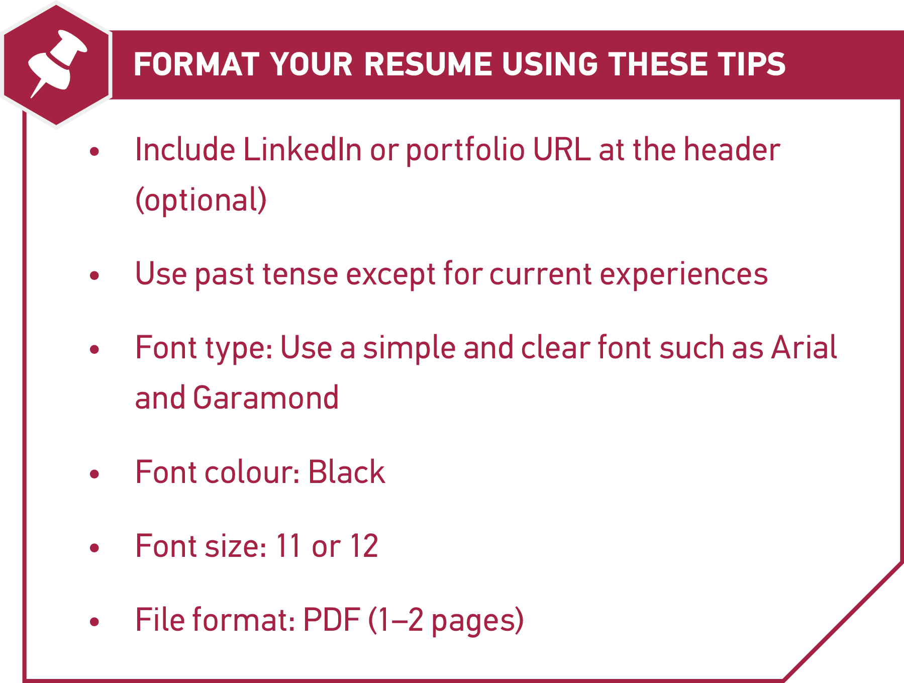 Resume Do’s and Dont’s – NTU Career Tracks 2024